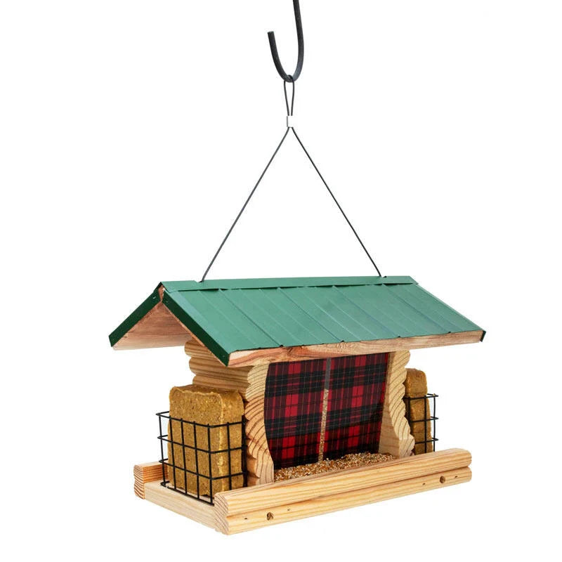 Buy Plaid Ranch Bird Feeder Online | Breck's Bulbs Canada