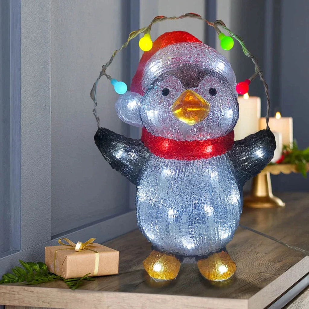 LED Acrylic Penguin | Breck's Gifts for the Holidays
